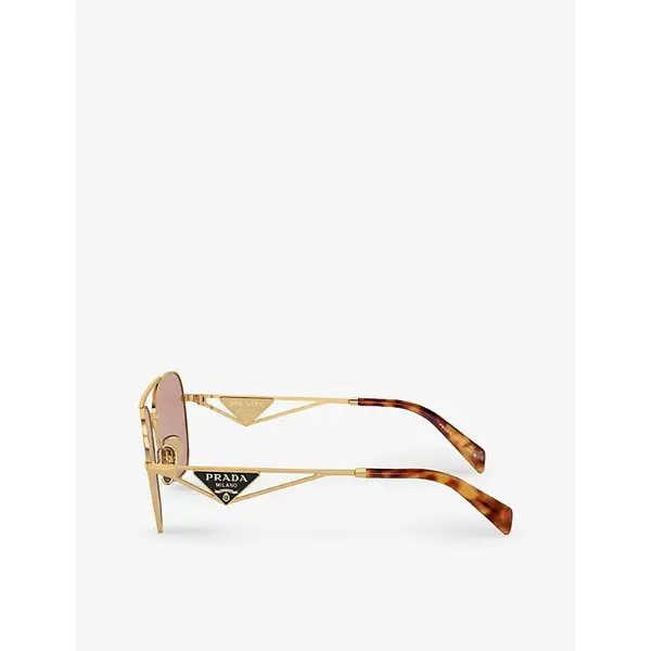 Prada Pr A50s Aviator-frame Sunglasses
