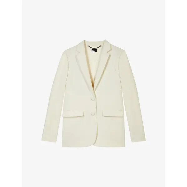 The Kooples Notch-lapel Regular-fit Stretch-woven Blazer