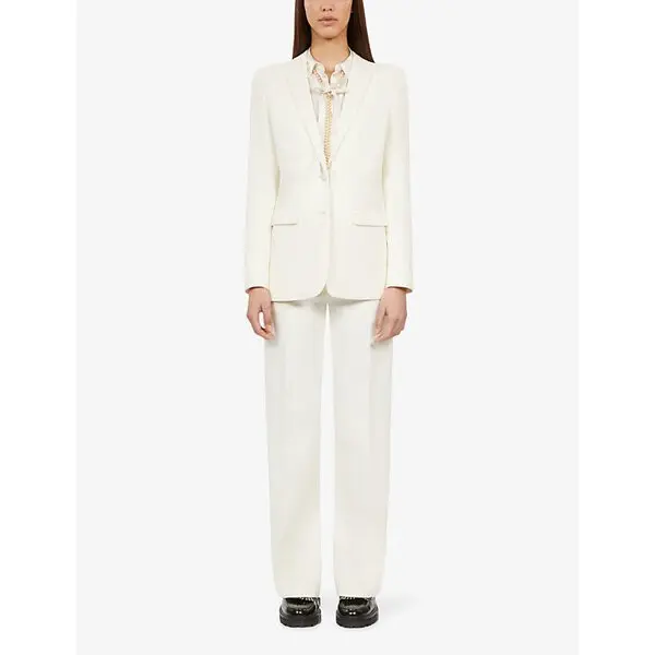The Kooples Notch-lapel Regular-fit Stretch-woven Blazer