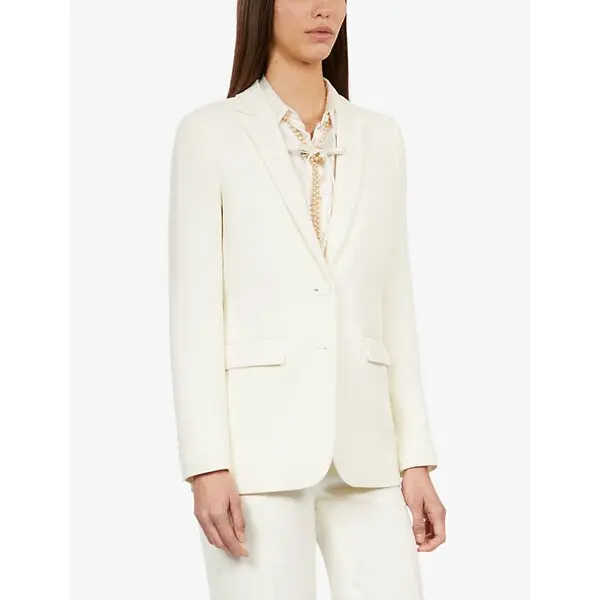 The Kooples Notch-lapel Regular-fit Stretch-woven Blazer