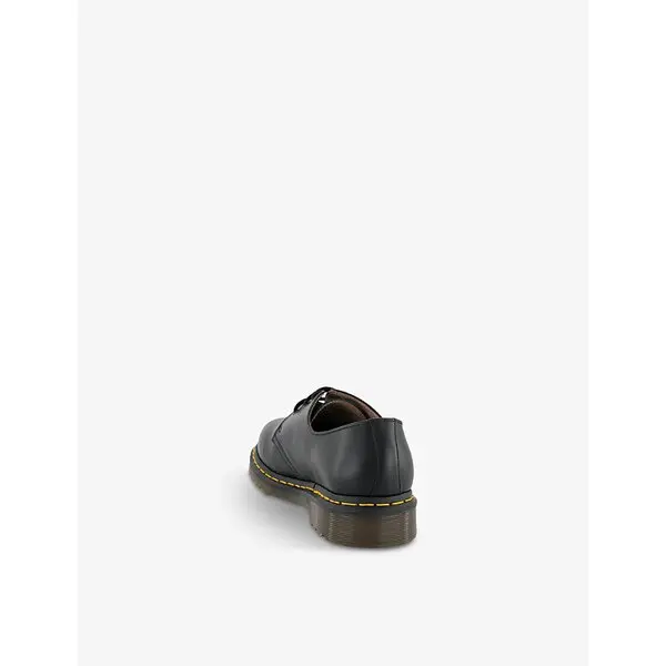 Dr. Martens 3-eyelet Leather Shoes With Chunky Sole - Black Leather