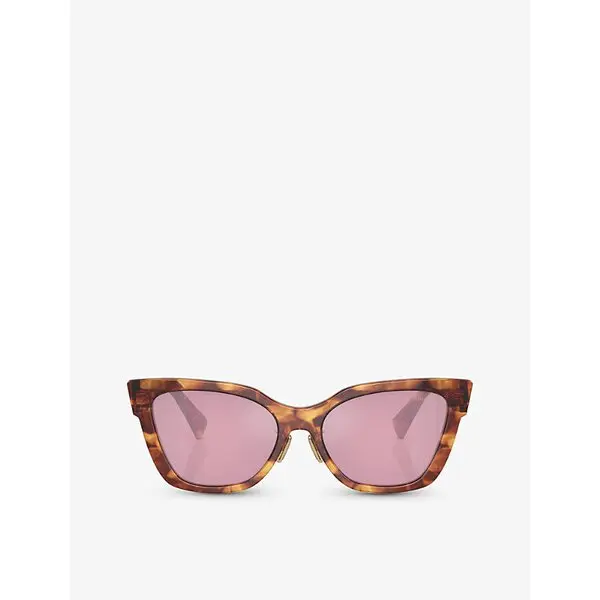 Miu Miu Mu 02zs Square-frame Sunglasses - Brown
