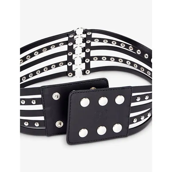 The Kooples Stud-embellished Corset Leather Belt