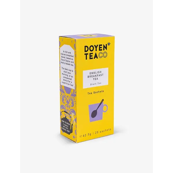 DOYEN TEA CO English Breakfast Teabags Box Of 25 62.5g