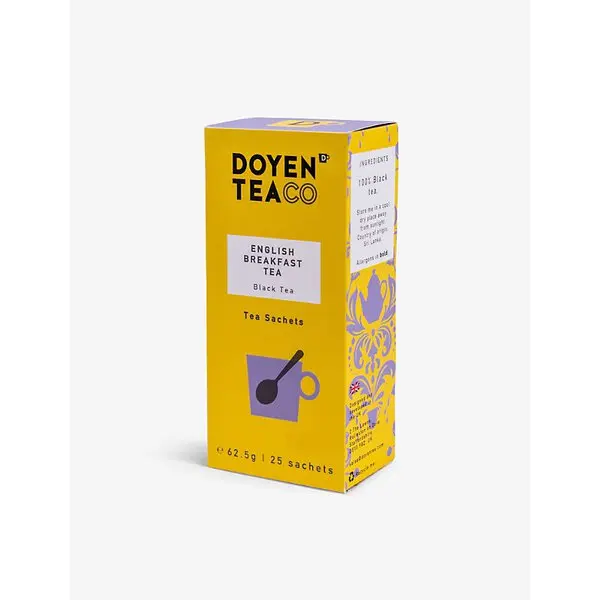 DOYEN TEA CO English Breakfast Teabags Box Of 25 62.5g