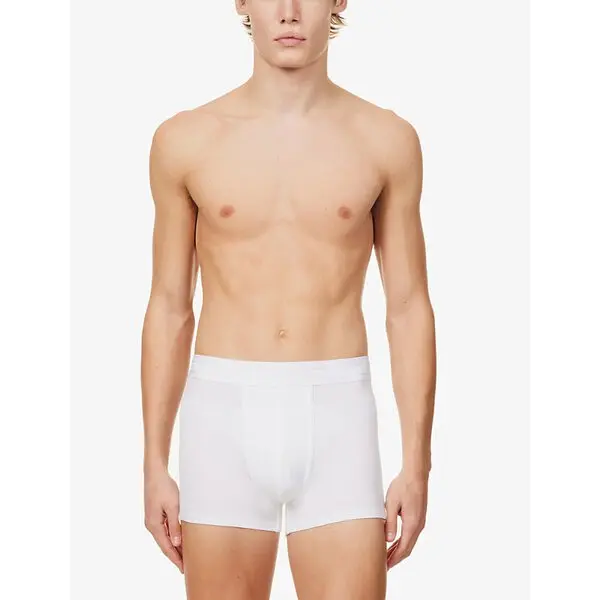 CHE Elasticated-waistband Pack Of Three Stretch-woven Trunks
