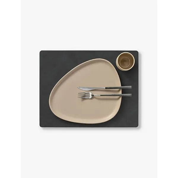 LIND DNA Square Leather Table Mat - One-color
