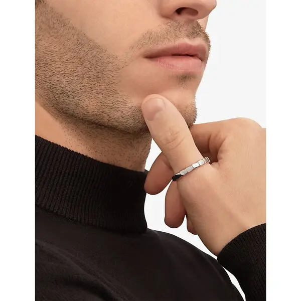 BVLGARI Serpenti Viper 18ct White-gold Wedding Band - White Gold