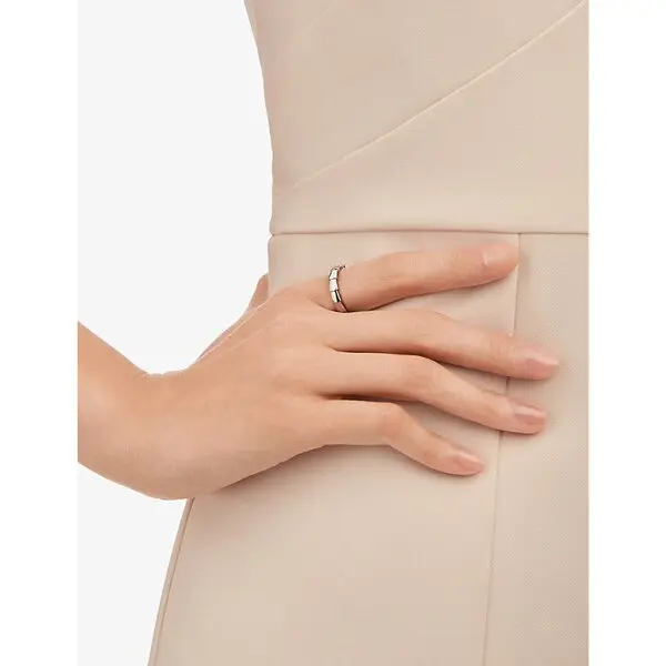 BVLGARI Serpenti Viper 18ct White-gold Wedding Band - White Gold