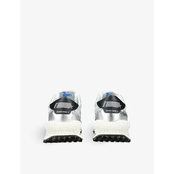 GOLDEN GOOSE Marathon Runner Leather And Mesh Low-top Trainers - Silver Com