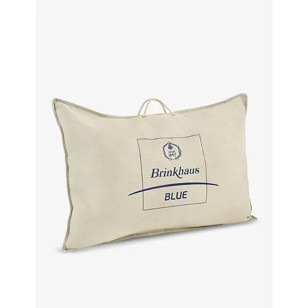 BRINKHAUS Blue Cotton And Down Pillow - White