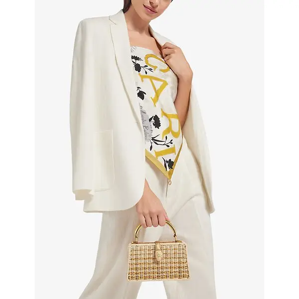 BVLGARI Serpenti Forever Mini Stud-embellished Leather Top-handle Bag