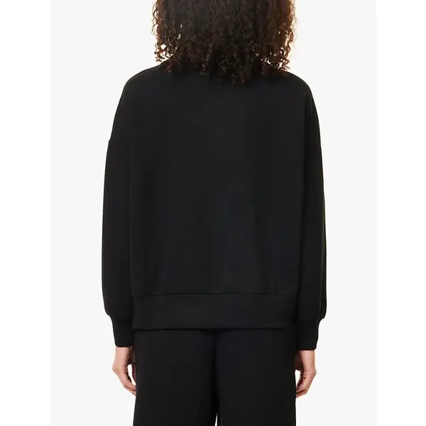 Varley Hawley Funnel-neck Jersey Sweatshirt - Black