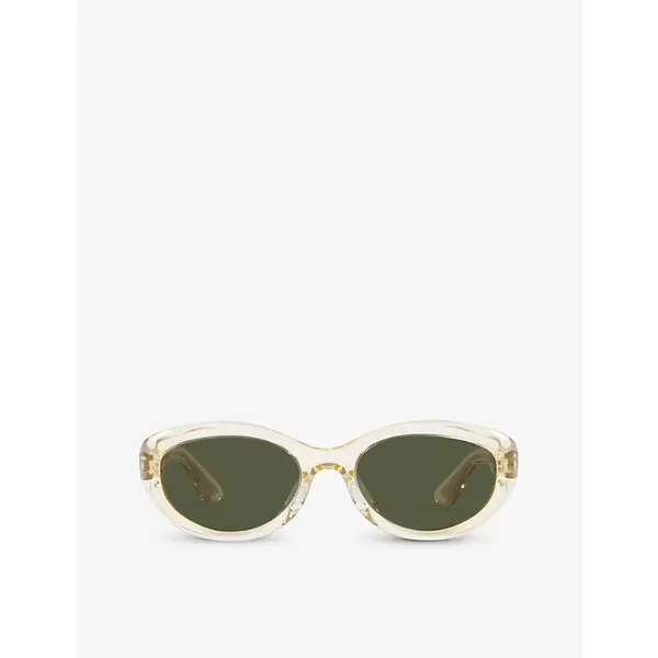 Oliver Spencer Ov5513su Round-frame Sunglasses - Yellow