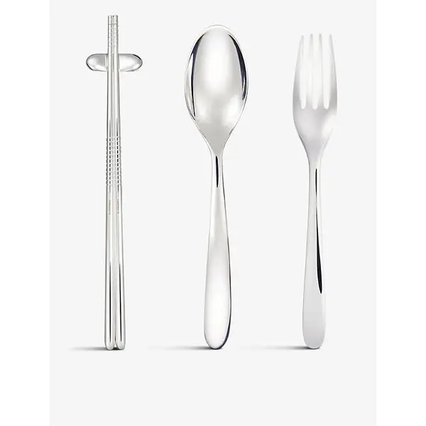 Christofle Mood Asia Silver-plated Stainless-steel Cutlery Set Of 24 - One-color