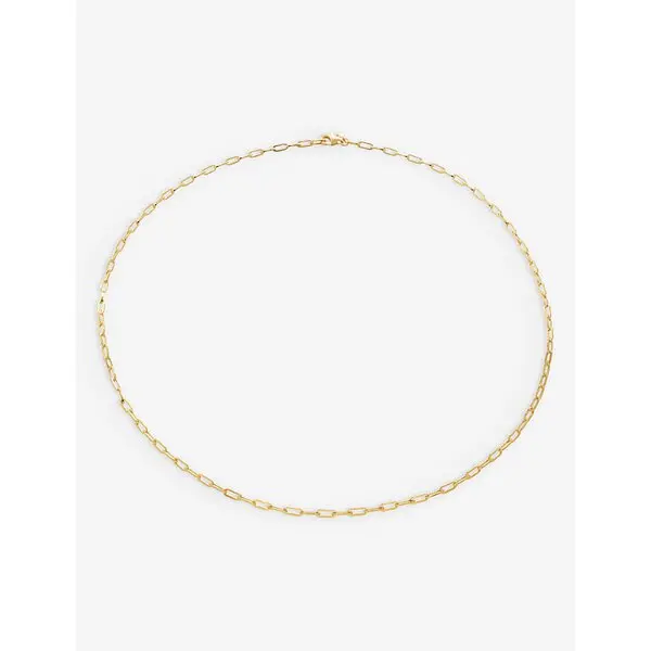Monica Vinader Mini Paperclip Chain Choker - Gold