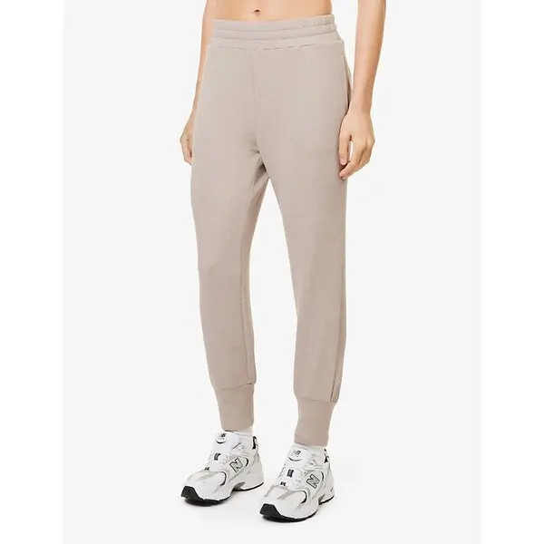 Varley The Slim Cuff Relaxed-fit Jogging Bottoms - Taupe Marl