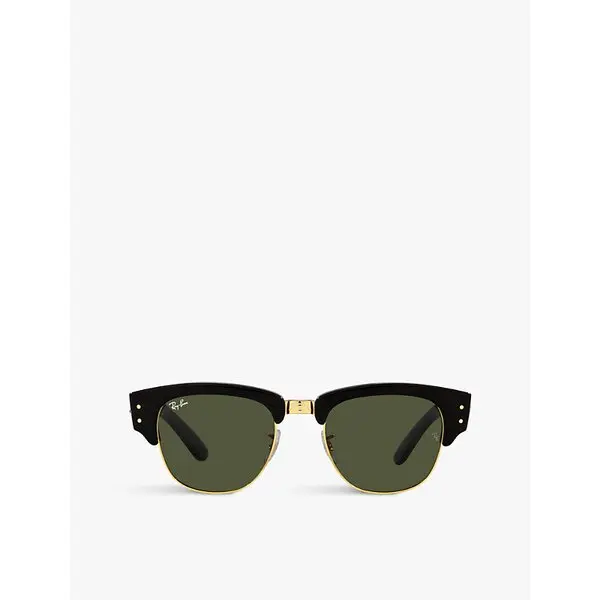 Ray-ban Clubmaster Square-frame Sunglasses - Black