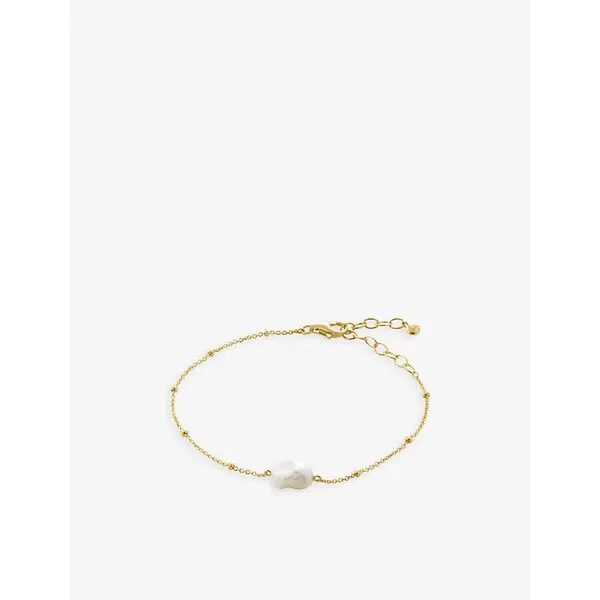Monica Vinader Nura Keshi Pearl Bracelet - Gold