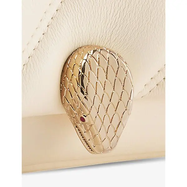 BVLGARI Serpenti Cabochon Mini Leather Shoulder Bag