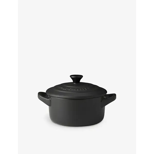 LE CREUSET Stoneware Petite Casserole Dish 10cm - Satin Black