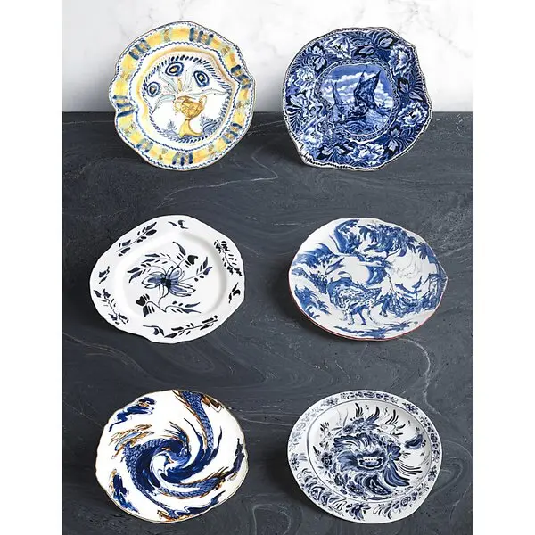 SELETTI Diesel Living With Classics On Acid Hollandia Flowers Porcelain Dinner Plate 28cm - One-color