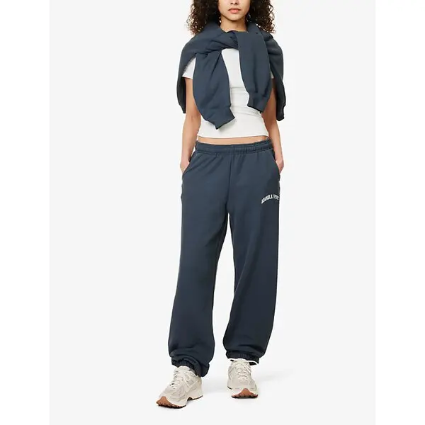 ADANOLA Straight-leg Cotton-jersey Jogging Bottoms