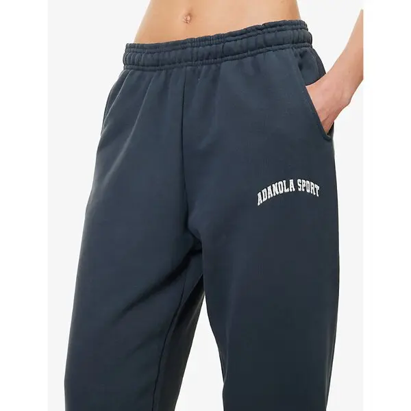 ADANOLA Straight-leg Cotton-jersey Jogging Bottoms