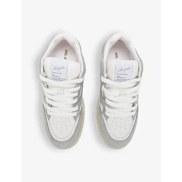 Axel Arigato Area Lo Brushed-suede And Leather Low-top Trainers - White/oth