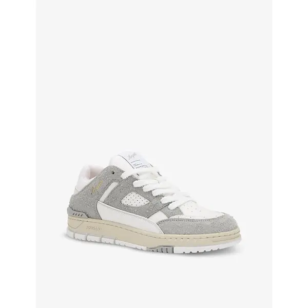 Axel Arigato Area Lo Brushed-suede And Leather Low-top Trainers - White/oth