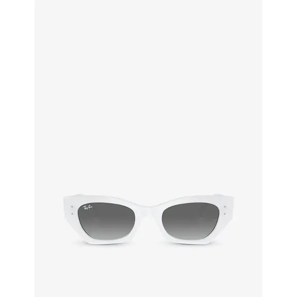 Ray-ban Zena Irregular-frame Sunglasses - White