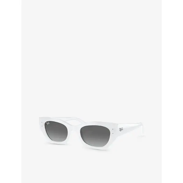 Ray-ban Zena Irregular-frame Sunglasses - White