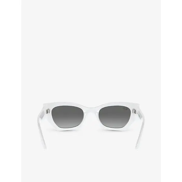 Ray-ban Zena Irregular-frame Sunglasses - White