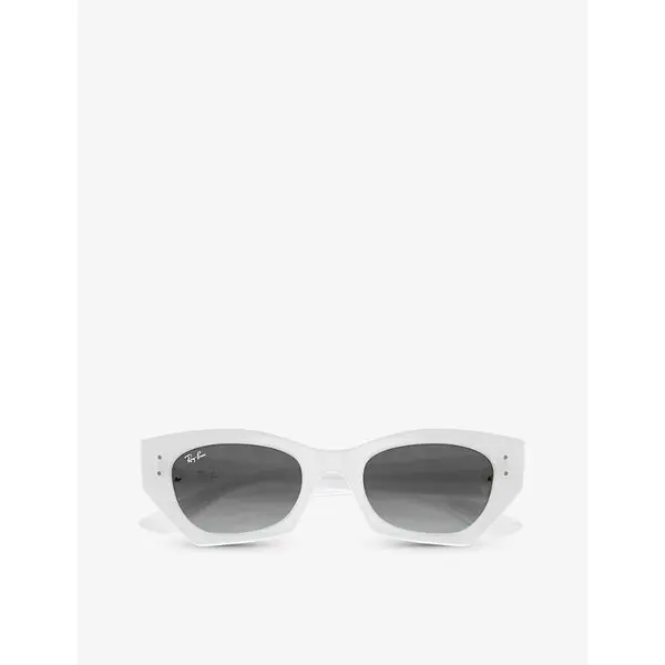 Ray-ban Zena Irregular-frame Sunglasses - White