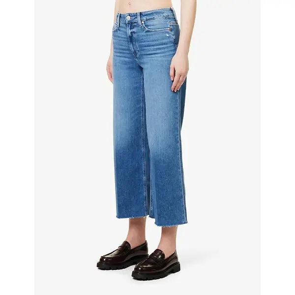 Paige Anessa Ankle Wide-leg Jeans