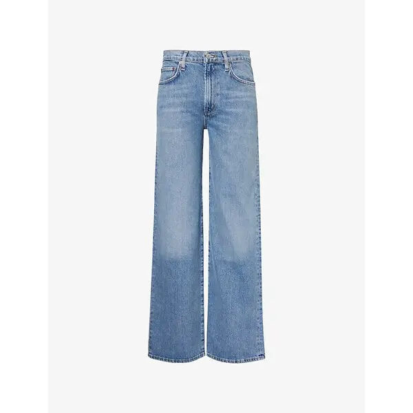 AGOLDE Harper Straight-leg Mid-rise Jeans - Flash (med Marble Ind)