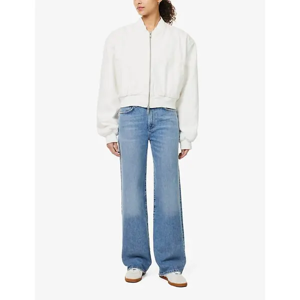 AGOLDE Harper Straight-leg Mid-rise Jeans - Flash (med Marble Ind)