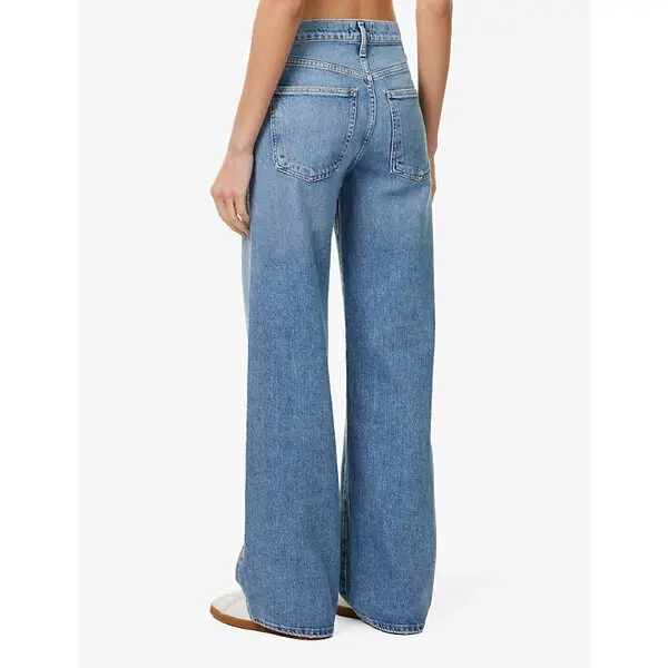 AGOLDE Harper Straight-leg Mid-rise Jeans - Flash (med Marble Ind)