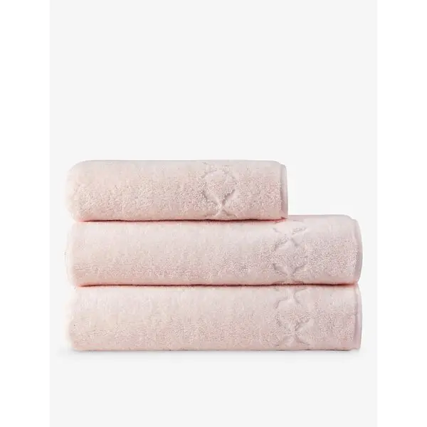 YVES DELORME Nature Jacquard-pattern Cotton Towel