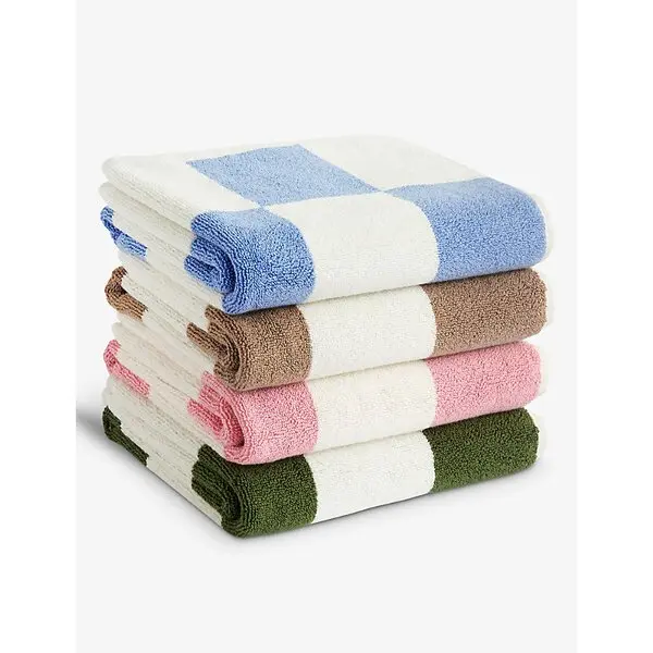 HAY Check-pattern Cotton Bath Mat 50cm X 90cm