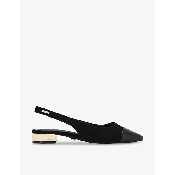 Carvela Amelia Sling-back Faux-leather Pumps - Black
