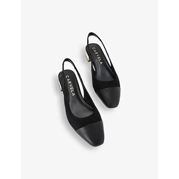 Carvela Amelia Sling-back Faux-leather Pumps - Black