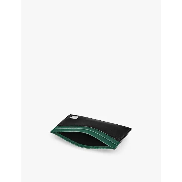 ASPINAL OF LONDON Slim Brand-plaque Leather Card Holder