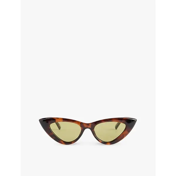Le Specs Hypnosis Cat Eye-frame Sunglasses - Dark Tort