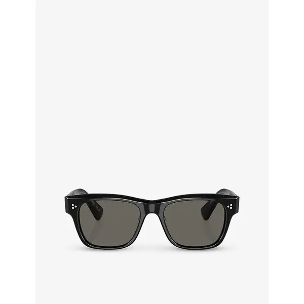Oliver Spencer Birell Sun Pillow-frame Sunglasses - Black