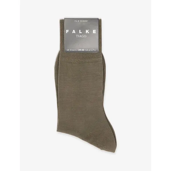 Falke Tiago Stretch-cotton Blend Socks - Military