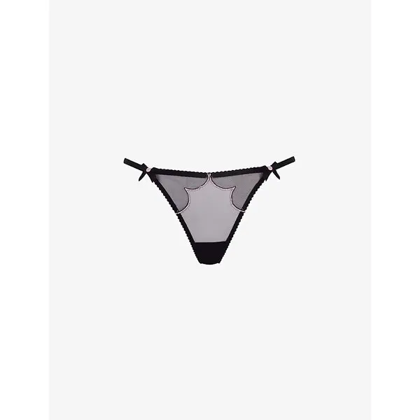 Agent Provocateur Lorna High-rise Mesh Thong - Lorna Black