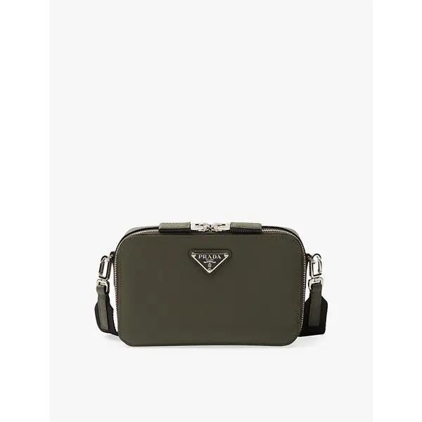 Prada Leather Shoulder Bag - Green