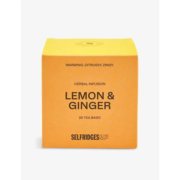SELFRIDGES SELECTION Lemon & Ginger Tea Bags Pack Of 20 - One-color