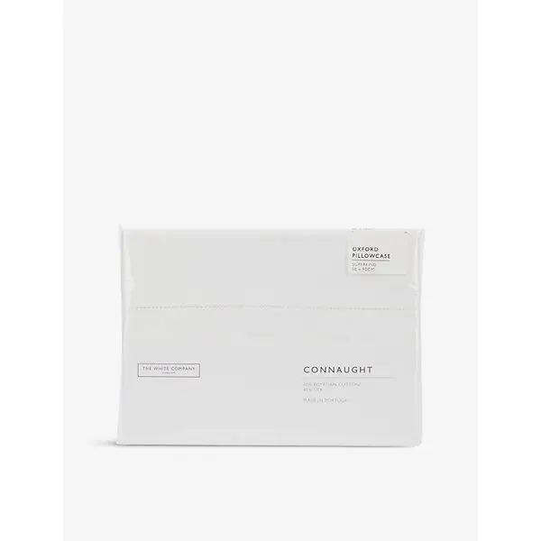 THE WHITE COMPANY Connaught Cotton Silk Pillowcase 50x75cm - Chalk